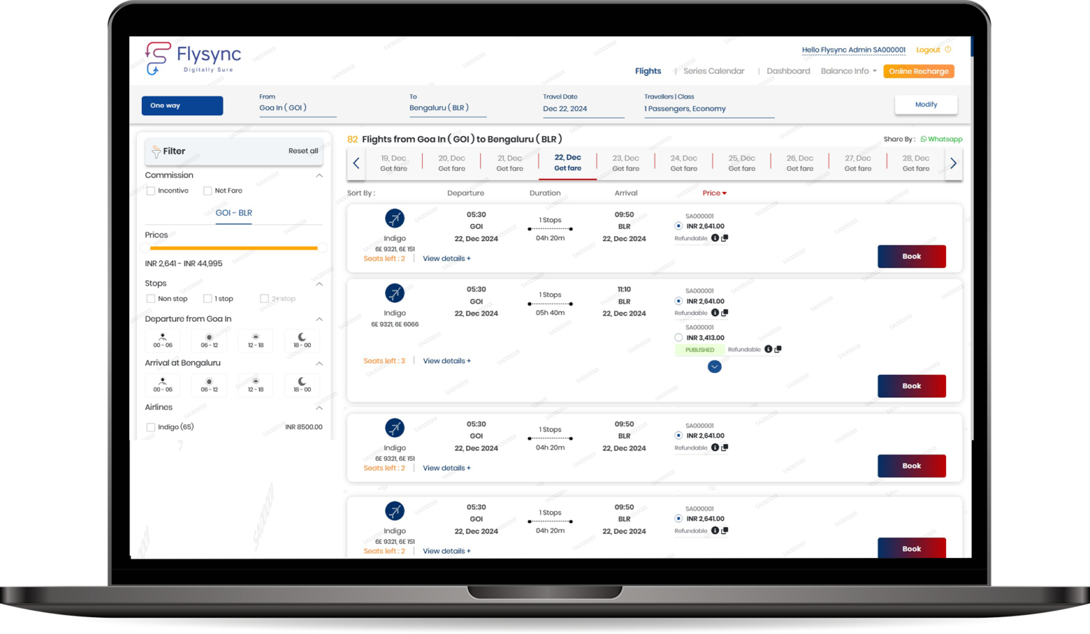 Travel Agency to Travel Agency Software - Flysync